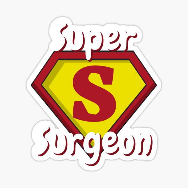 "Super Surgeon | Hero Doctor" Sticker for Sale by StickerPolitics ...