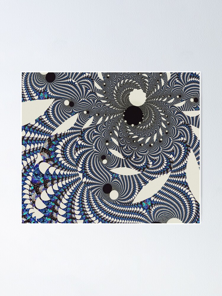 "Palcea- Psychedelic swerve pattern. Digital art by The Raumier" Poster ...