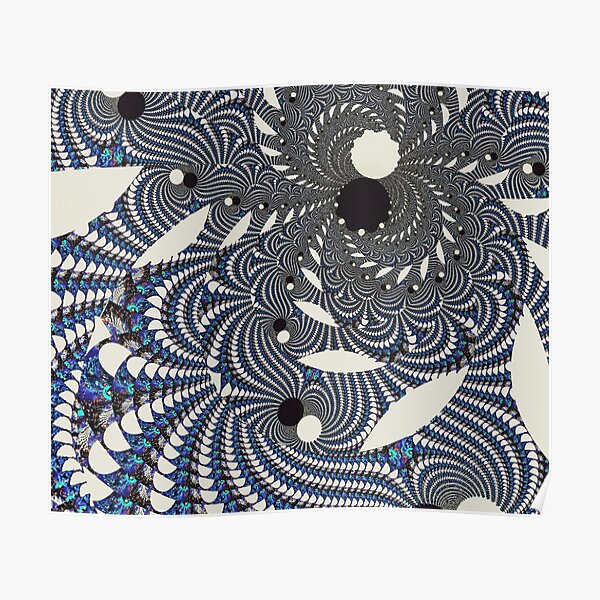 "Palcea- Psychedelic swerve pattern. Digital art by The Raumier" Poster ...