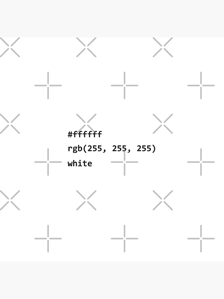 Lámina fotográfica «Código hexadecimal rgb blanco» de MissImpossible ...