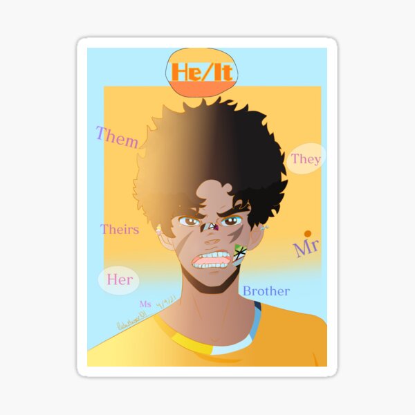 "Maverique Joe and it’s pronouns" Sticker for Sale by Rolaplayor101 ...