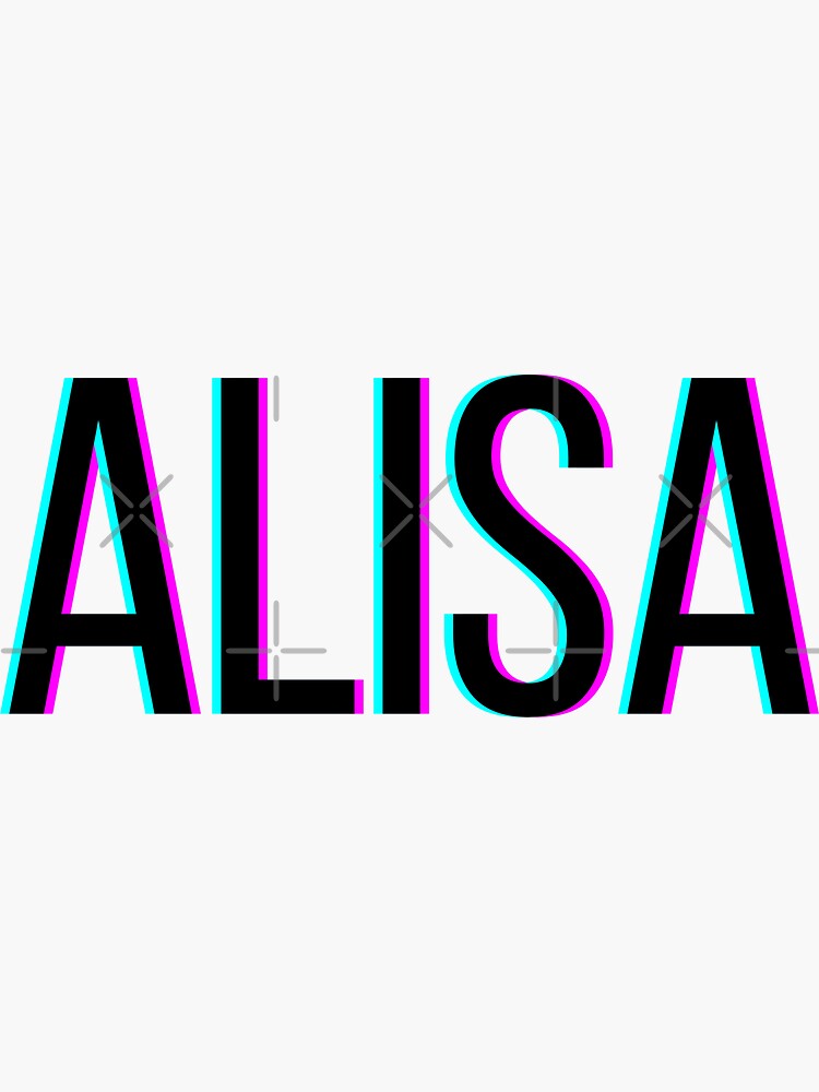 "Alisa- Rare Girl Name" Sticker for Sale by CreativeMansion | Redbubble