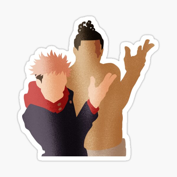 "Yuji Itadori and Aoi Todo" Sticker by mrzmzoom | Redbubble