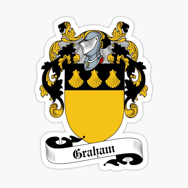 "Graham " Sticker by HaroldHeraldry | Redbubble