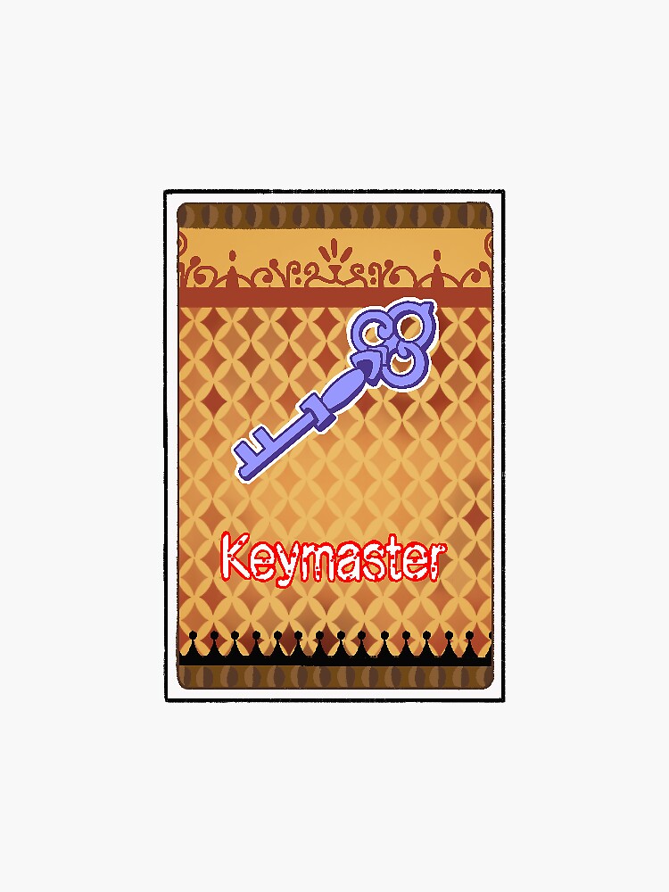 "Keymaster YTTD Role Card" Sticker for Sale by souhiyorifucker | Redbubble