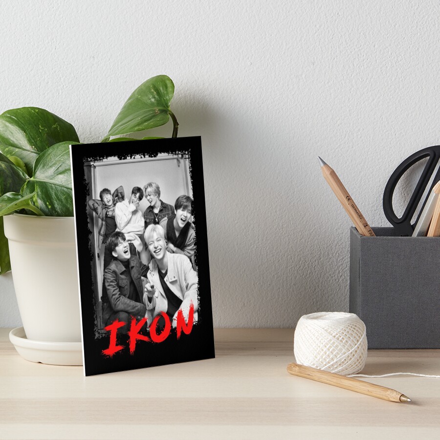 "iKON Kpop Group Members black and white Korean Kpop RGB Color Design ...