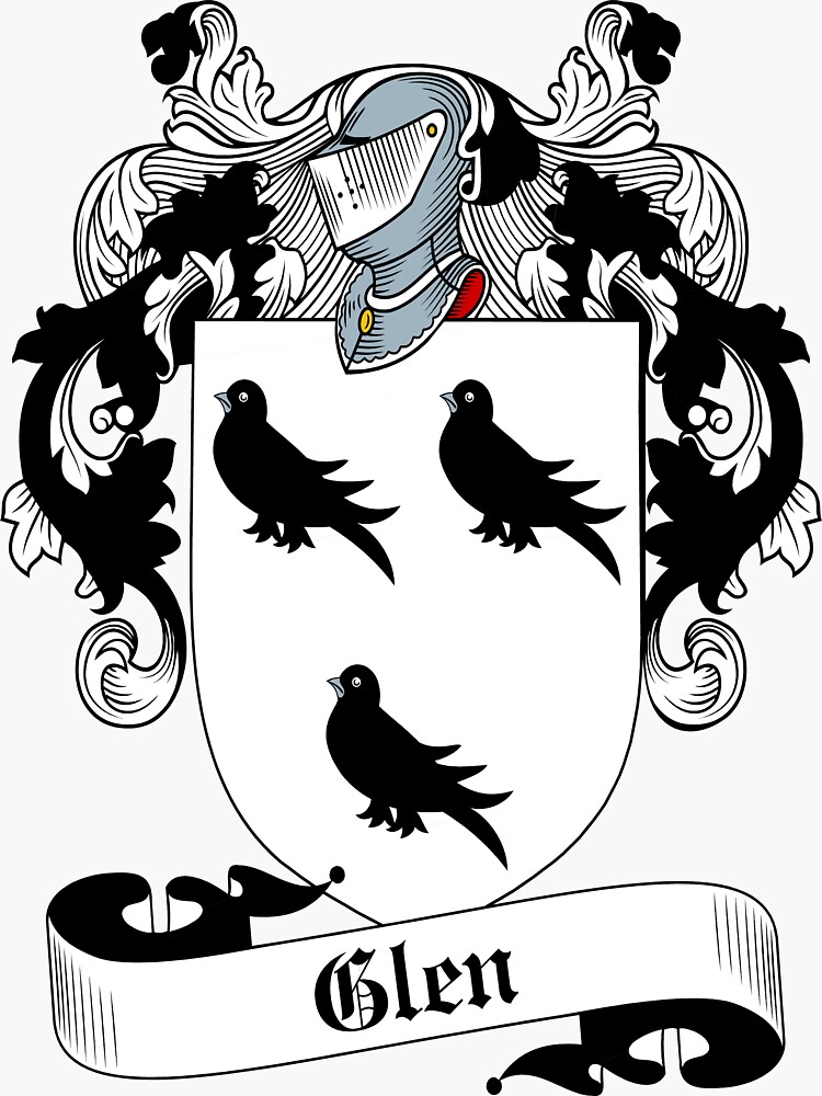 "Glen " Sticker for Sale by HaroldHeraldry | Redbubble
