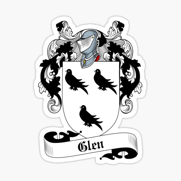 "Glen " Sticker for Sale by HaroldHeraldry | Redbubble