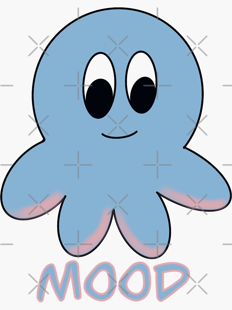 "Mood octopus" Sticker for Sale by hopeandglorious | Redbubble