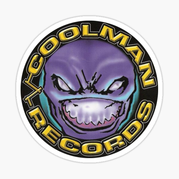 "COOLMAN RECORDS" Sticker by JuicySchinken | Redbubble