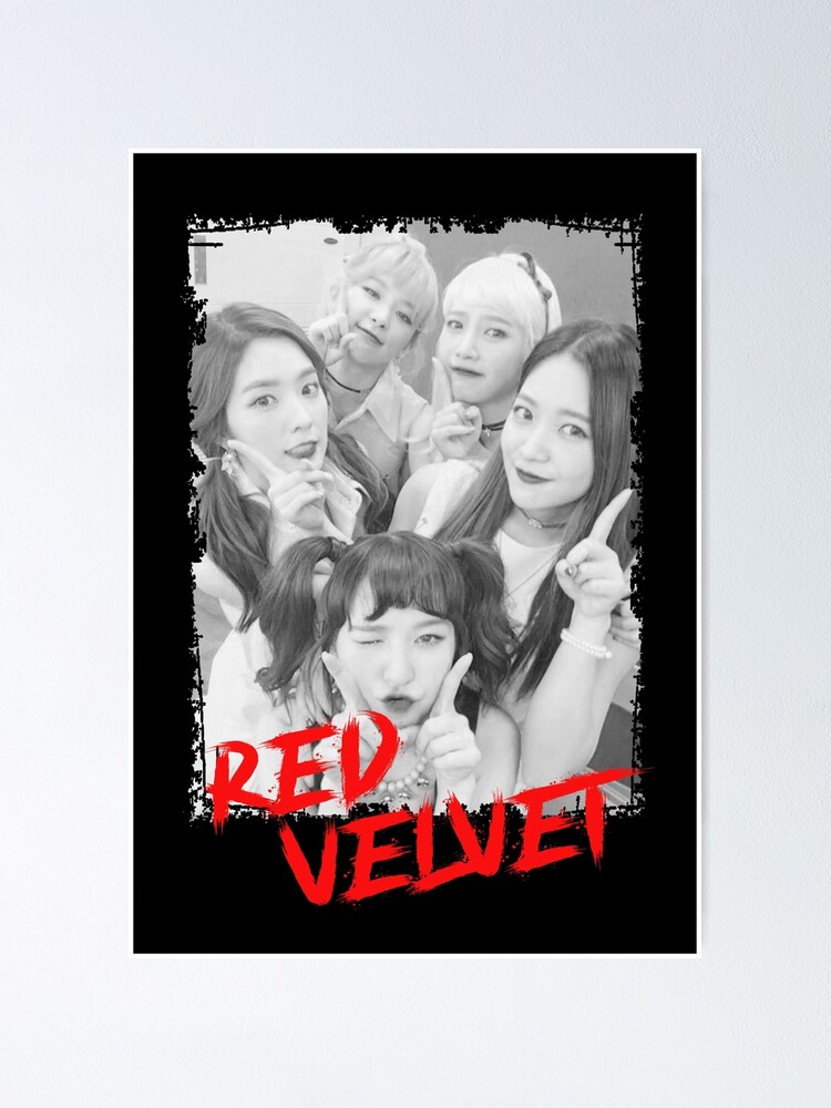 "Red Velvet Kpop Group Members black and white Korean Kpop RGB Color ...