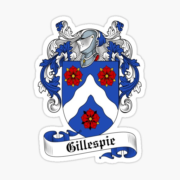 "Gillespie" Sticker for Sale by HaroldHeraldry | Redbubble