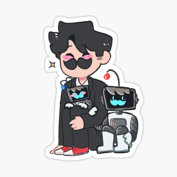 "Mumbo and his Robot Boys" Sticker for Sale by DoctorSiren | Redbubble