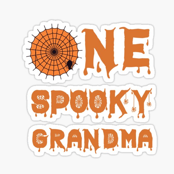 "One Spooky Grandma, Funny Halloween Gift Idea For Grandma, Spider ...
