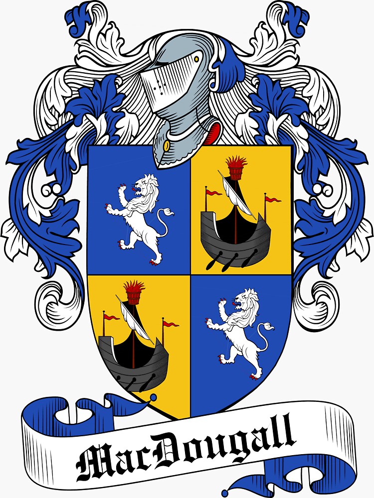 "MacDougall " Sticker by HaroldHeraldry | Redbubble