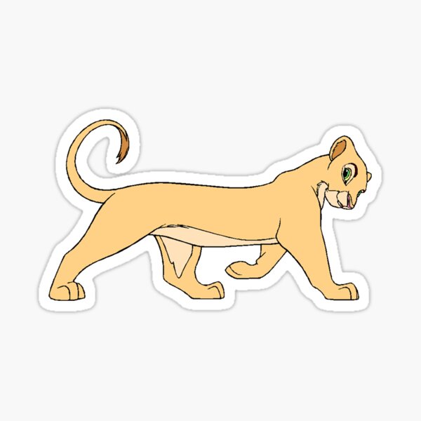 "nala from lion king" Sticker for Sale by KnitNknot | Redbubble