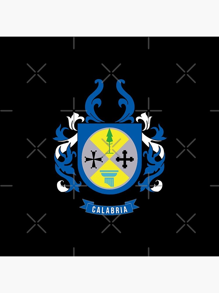 "Calabrian Flag Coat Of Arms - Cool Italian Calabria Region" Pin for ...