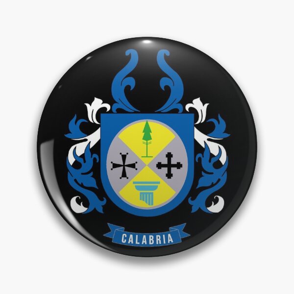 "Calabrian Flag Coat Of Arms - Cool Italian Calabria Region" Pin for ...