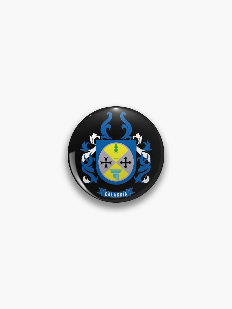 "Calabrian Flag Coat Of Arms - Cool Italian Calabria Region" Pin for ...