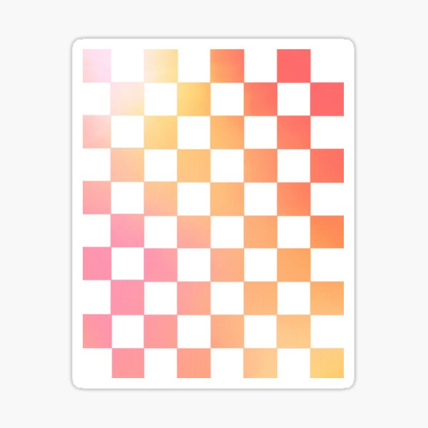 "Pastel Checkers" Sticker for Sale by zolwien | Redbubble