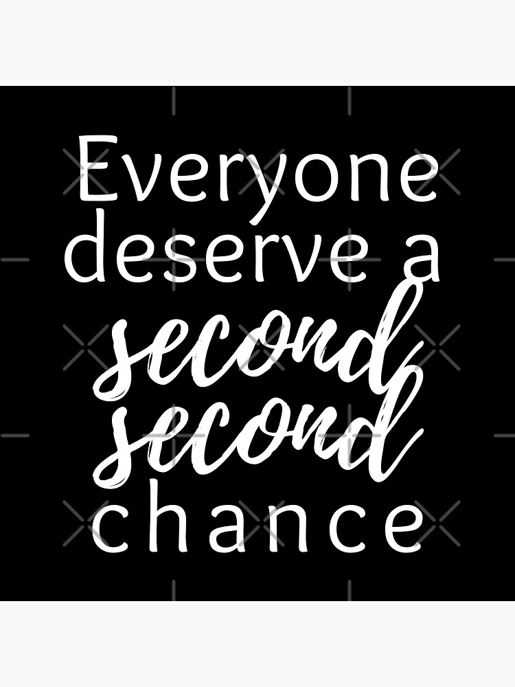 "Everyone deserve a second second chance - Michael Scott" Sticker for ...