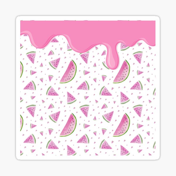 "Melting Melon Mania" Sticker by Oreo66 | Redbubble