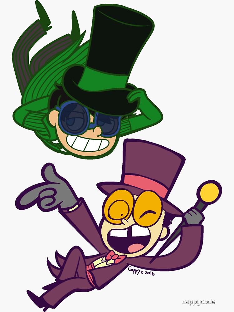 "Two Hats" Sticker for Sale by cappycode | Redbubble