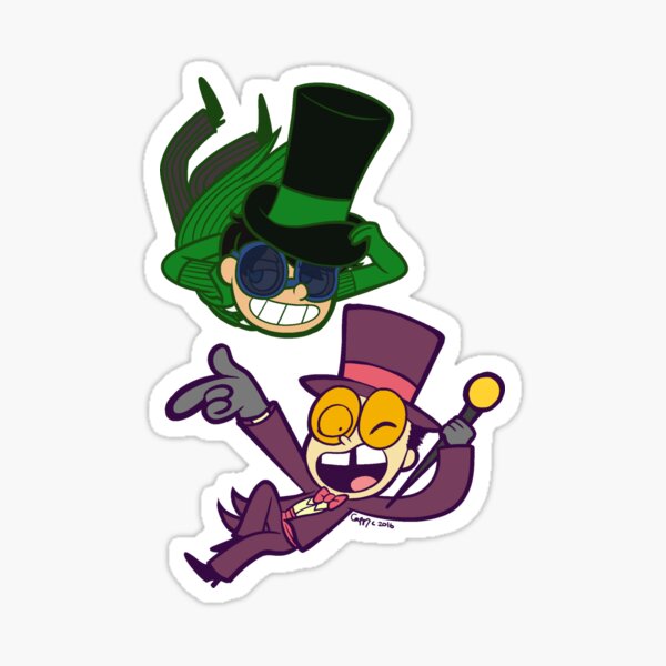 "Two Hats" Sticker for Sale by cappycode | Redbubble
