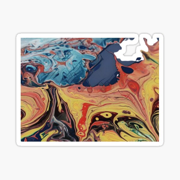 "Abstract art" Sticker for Sale by Rozanasarmanho | Redbubble