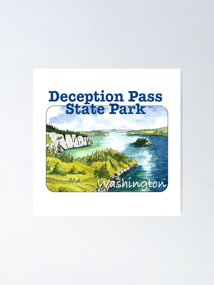 "Deception Pass State Park, Washington" Poster for Sale by ...