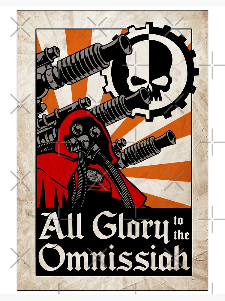 "Praise the machine god!" Poster for Sale by YorkshirePudD | Redbubble