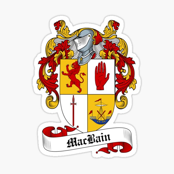 "MacBain " Sticker for Sale by HaroldHeraldry | Redbubble