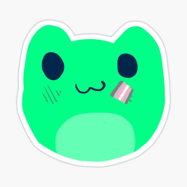 "Demigirl Pride Frog" Sticker for Sale by NorbyTheToon | Redbubble