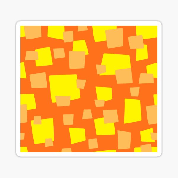 "Mosaic yellow Color" Sticker for Sale by Jeanne626 | Redbubble