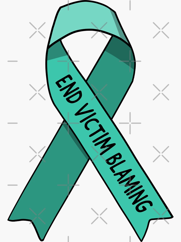 End Victim Blaming Sticker Von Tinuscartoons Redbubble