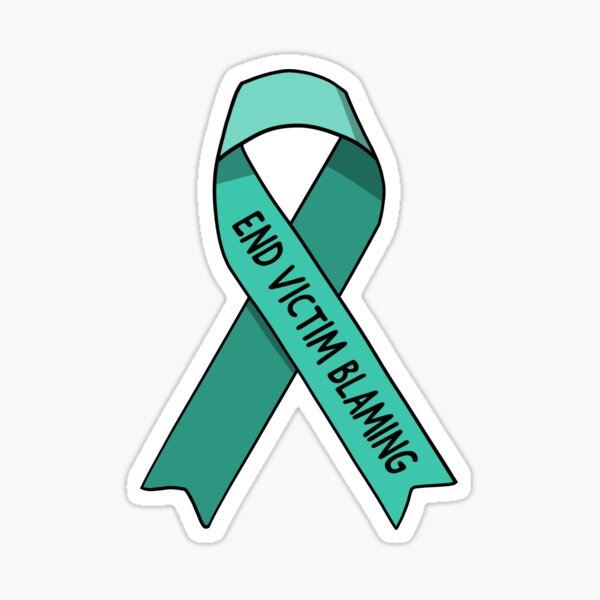 End Victim Blaming Sticker Von Tinuscartoons Redbubble