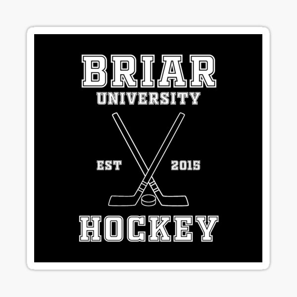 "Briar University Hockey" Sticker for Sale by heleenkobus | Redbubble