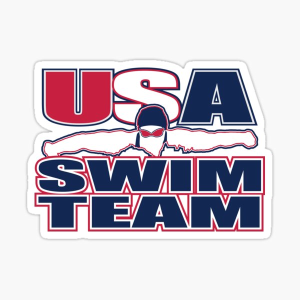"USA Swim Team" Sticker for Sale by Goin-4-Gold | Redbubble