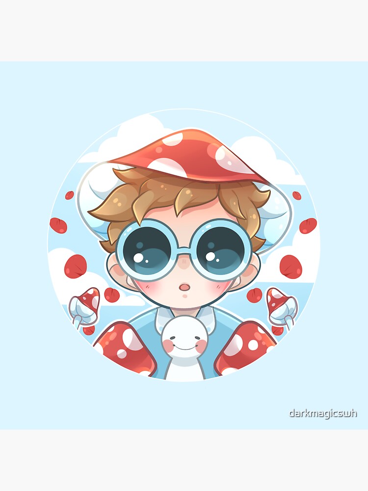 "Mushroom George" Sticker for Sale by darkmagicswh | Redbubble