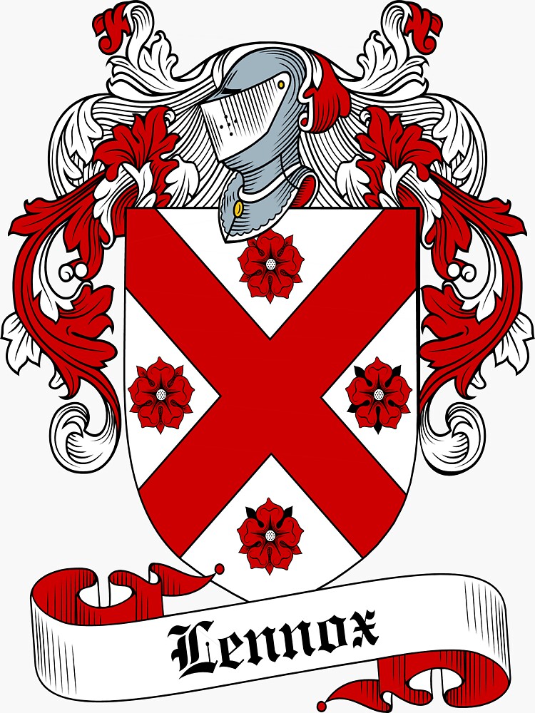 "Lennox" Sticker for Sale by HaroldHeraldry | Redbubble