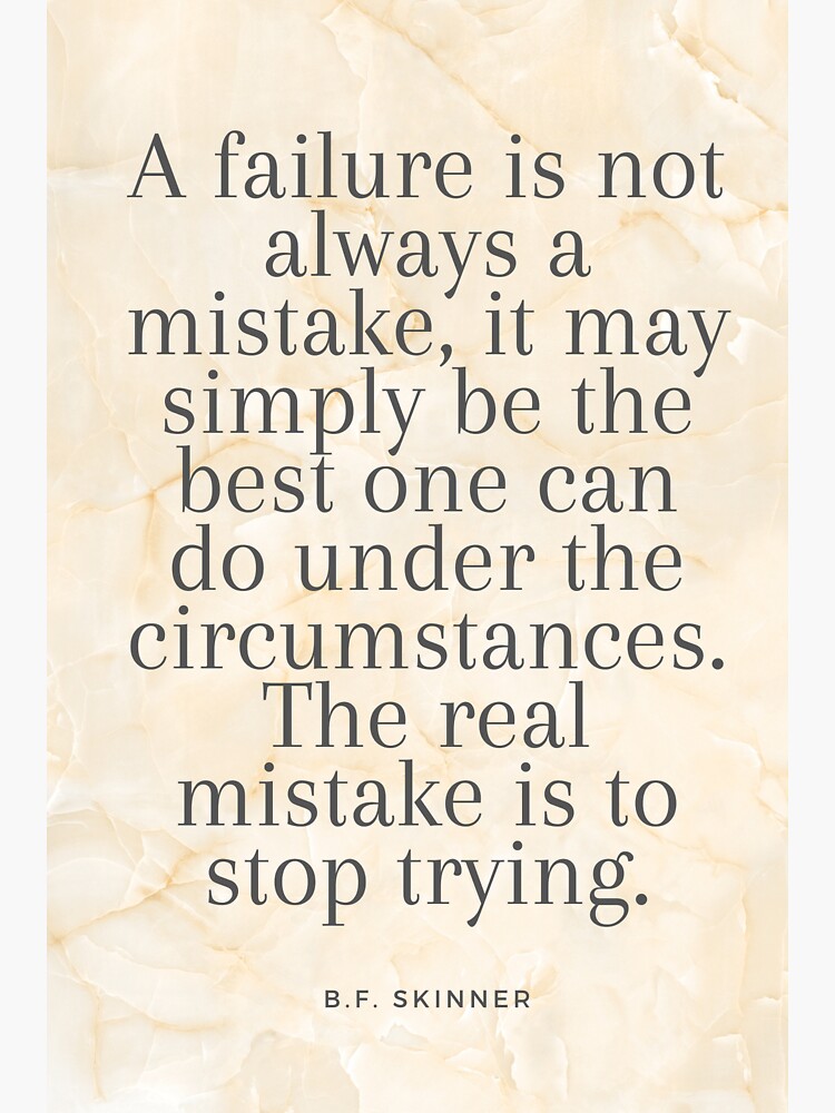 "B.F. Skinner Quote" Sticker for Sale by ajhillmann | Redbubble