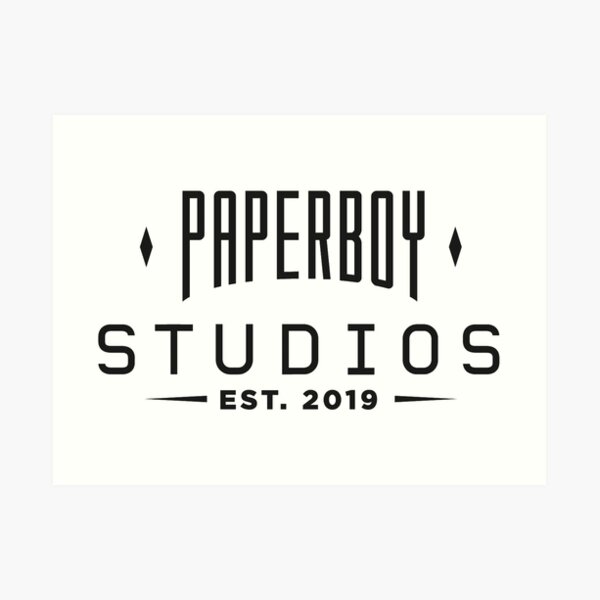 "Paperboy Studios large-form logo" Art Print by curleyjayhawk | Redbubble