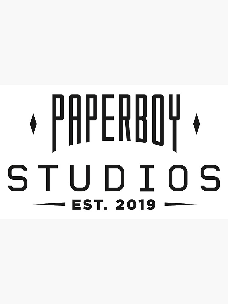 "Paperboy Studios large-form logo" Poster for Sale by curleyjayhawk ...
