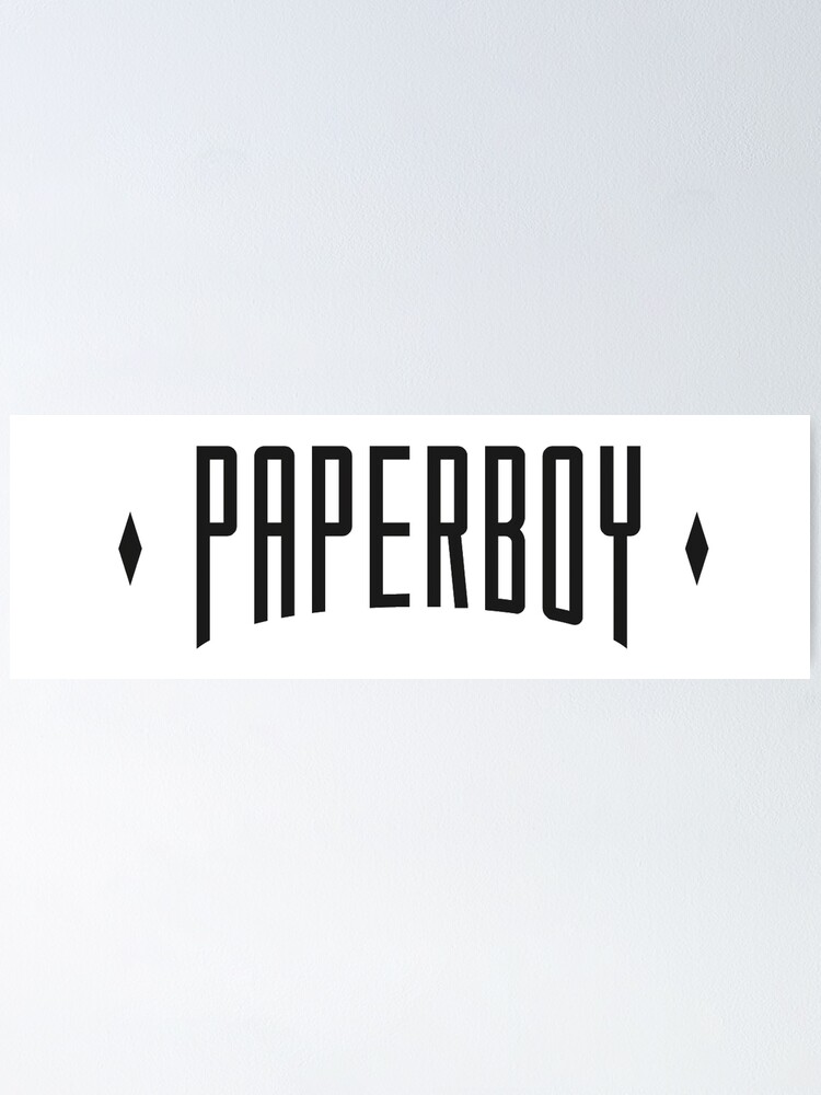 "Paperboy Studios partial text logo" Poster by curleyjayhawk | Redbubble