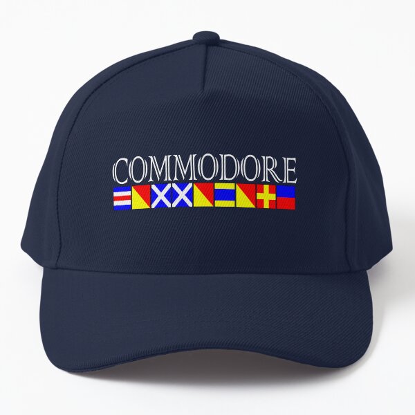 "A Commodore Design Title in Nautical Signal Flags" Cap for Sale by ...