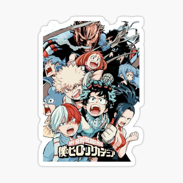 "Boku no hero academia (my hero academia)" Sticker for Sale by eman ...