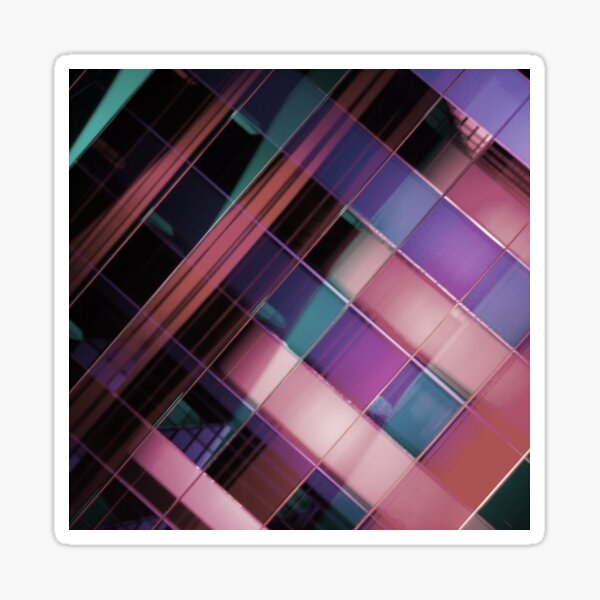"Impressive Deep-Coloured Cubic Digital Art V" Sticker for Sale by ...