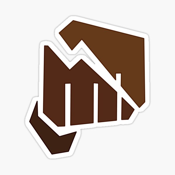 "Construction Mark" Sticker for Sale by MokaMizore97 | Redbubble