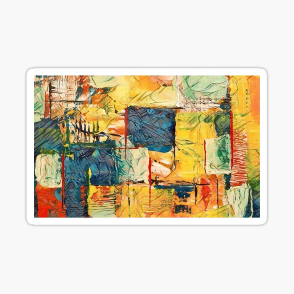 "Abstract art" Sticker for Sale by Rozanasarmanho | Redbubble