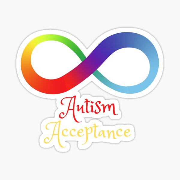 "Autism Acceptance" Sticker for Sale by Shelley Pec | Redbubble